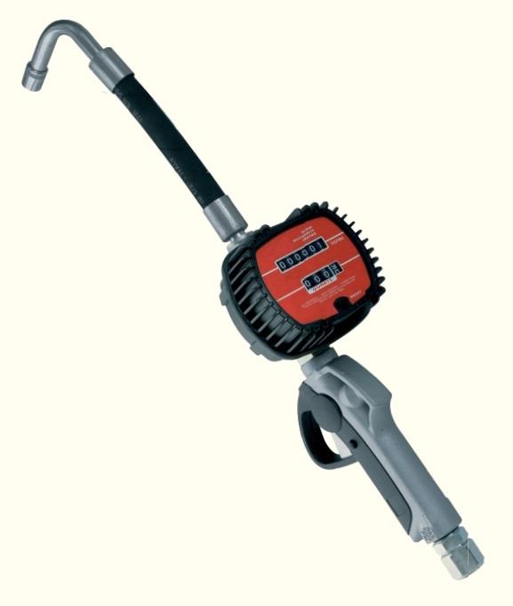 Pistola professionale olio con contalitri meccanico