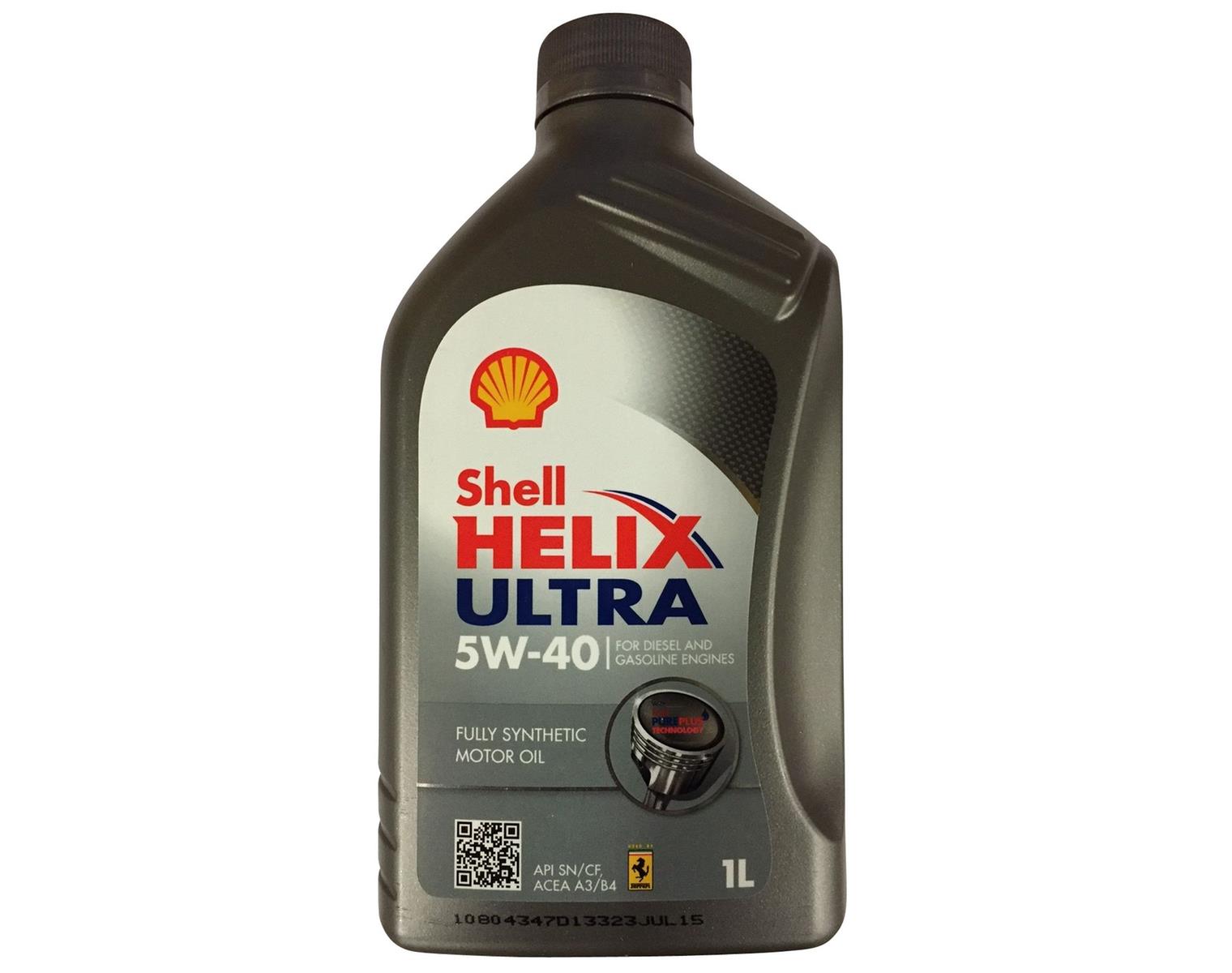Olio motore Shell Helix Ultra 5W-40 - 12 pezzi x 1L
