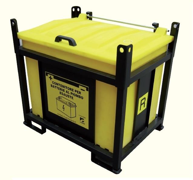 Contenitore per batterie al piombo esauste: Certificato ADR